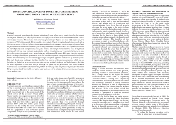 (PDF) Issues and Challenges in Power Sector