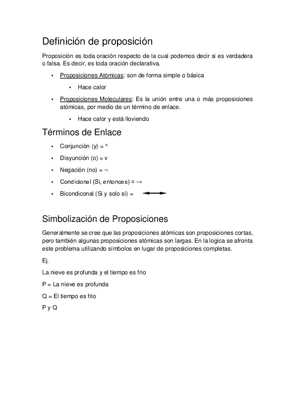 (PDF) Definición de proposición