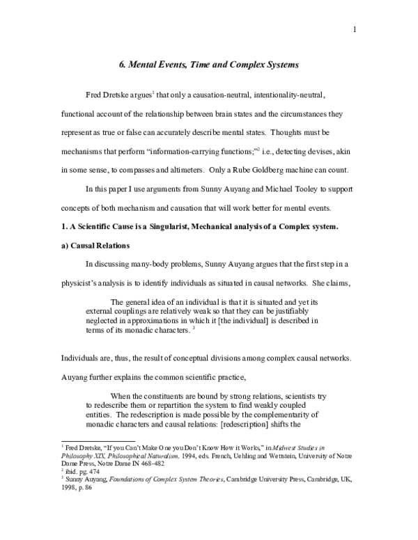 (DOC) Against reductivism in causation