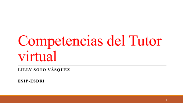 (PPT) Competencias del Tutor virtual lilly soto vasquez