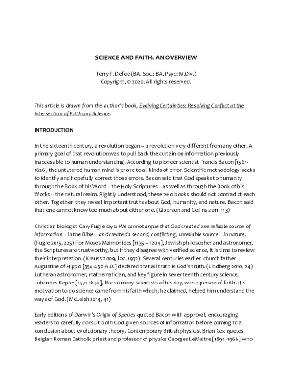 (PDF) WHAT KIND OF SCIENCE IS FOUND IN THE BIBLE?