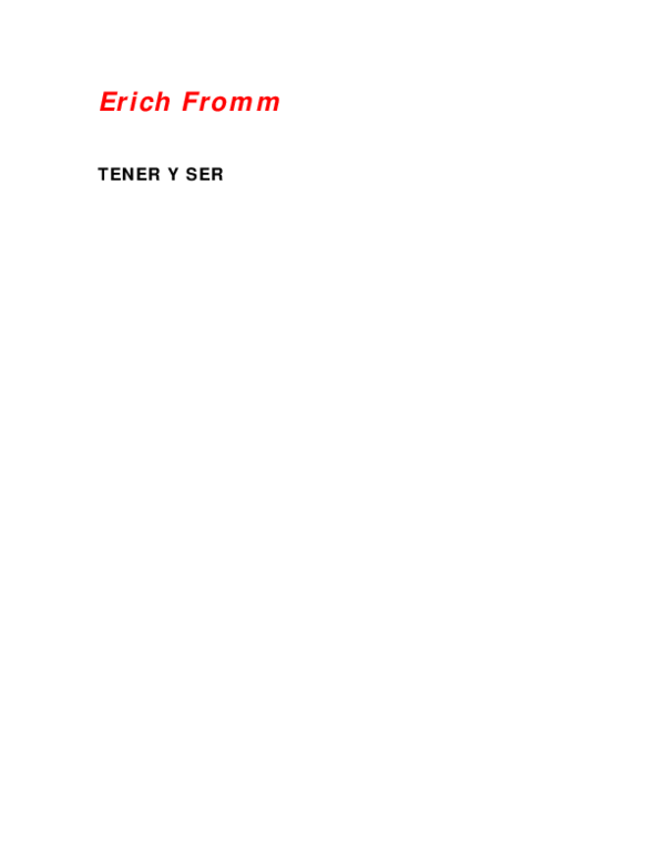 (PDF) Erich Fromm