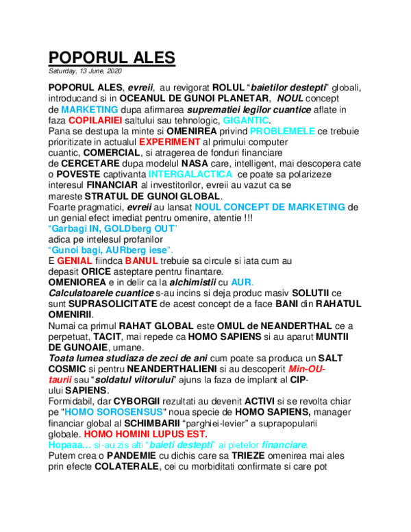 (PDF) POPORUL ALES