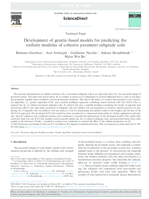 (PDF) Development of genetic-based models for predicting the resilient modulus of cohesive ...