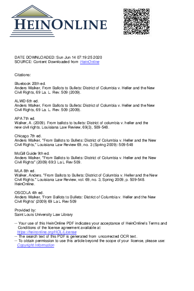 second amendment research paper