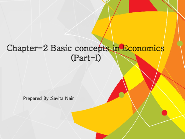 (PPT) Basic of economics