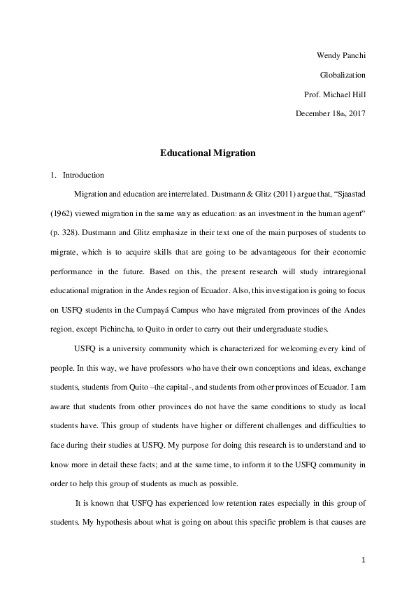 (PDF) Educational Migration