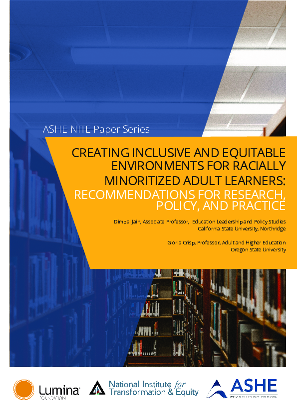 (PDF) CREATING INCLUSIVE AND EQUITABLE ENVIRONMENTS FOR RACIALLY ...