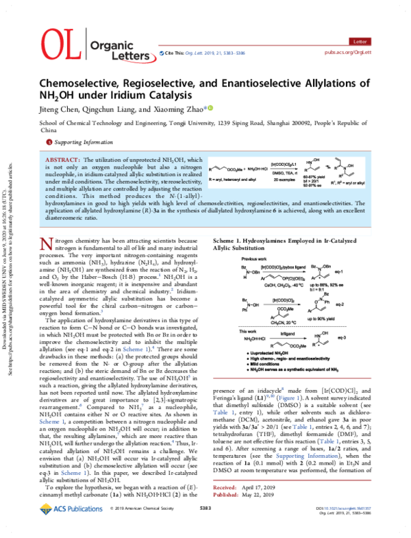 (PDF) Chemoselective, Regioselective, and Enantioselective Allylations ...