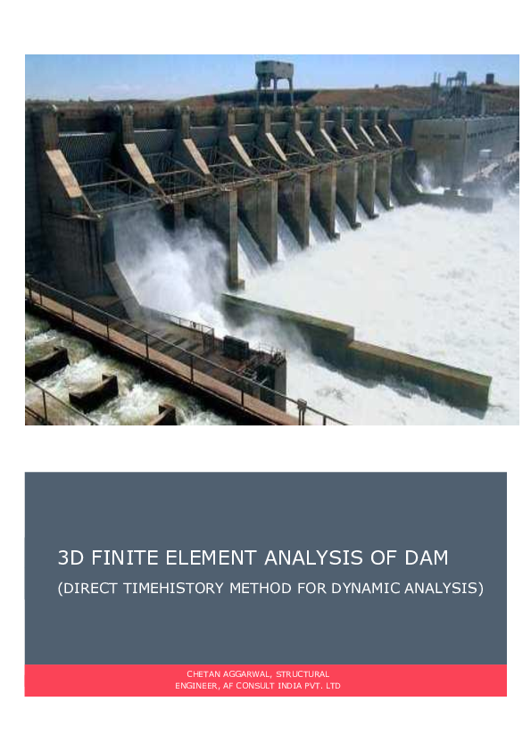 (PDF) 3D finite element analysis of a dam