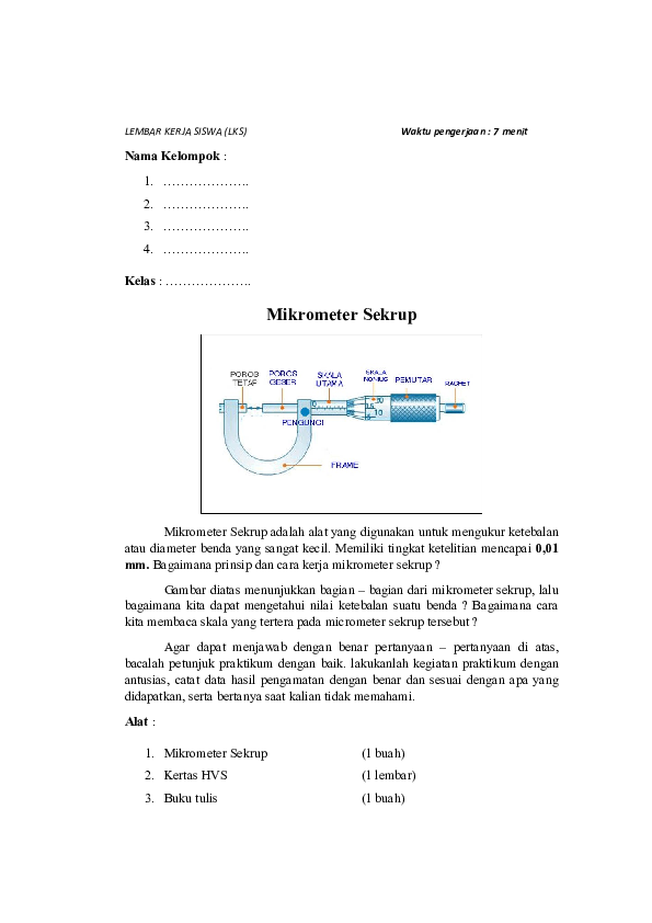 (DOC) LEMBAR KERJA SISWA (LKS