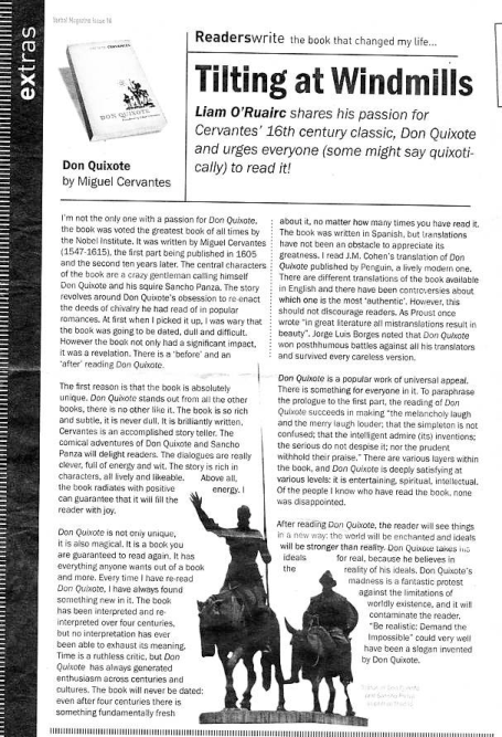 (PDF) Tilting at Windmills: An appreciation of Don Quixote by Miguel ...
