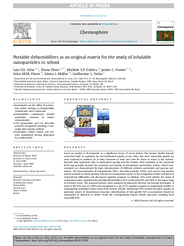 (PDF) Portable dehumidifiers as an original matrix for the study of ...