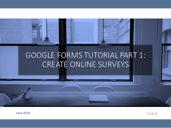 google forms tuto
