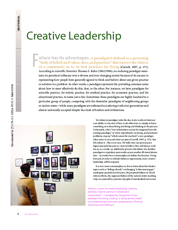 (PDF) Creative Leadership