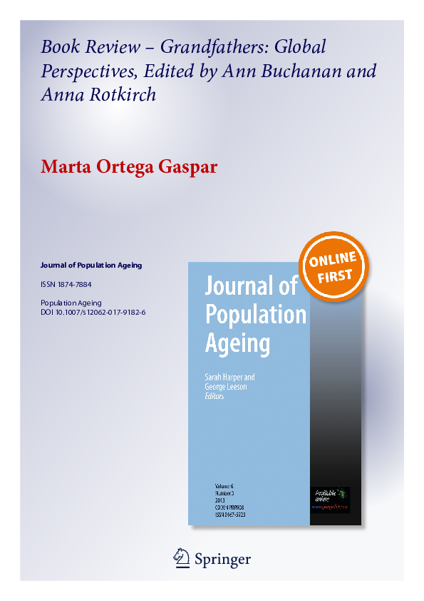 (PDF) Book Review – Grandfathers: Global Perspectives, Edited by Ann ...