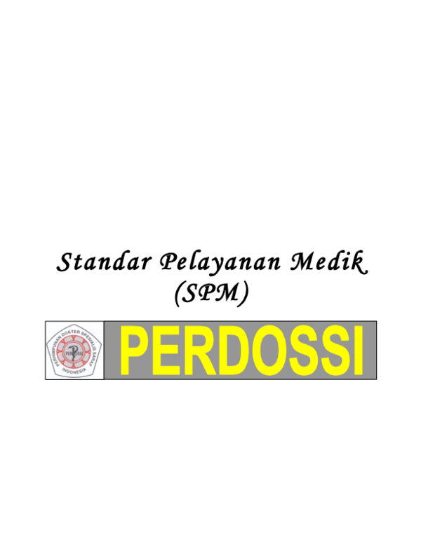(PDF) Standar Pelayanan Medik (SPM) Saraf - PERDOSSI