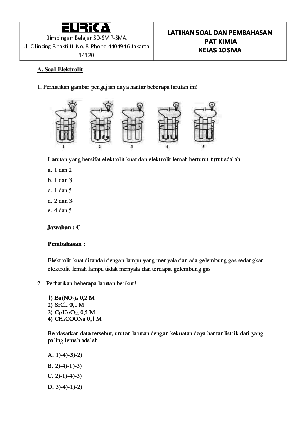 (PDF) SOAL DAN PEMBAHASAN PAT KIMIA KELAS 10