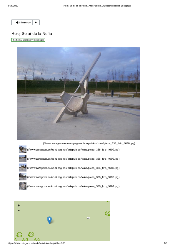(PDF) Reloj Solar de la Noria, Zaragoza
