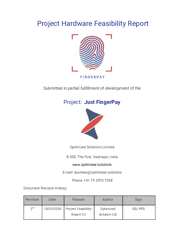(PDF) Project Hardware Feasibility Report Submitted in partial ...