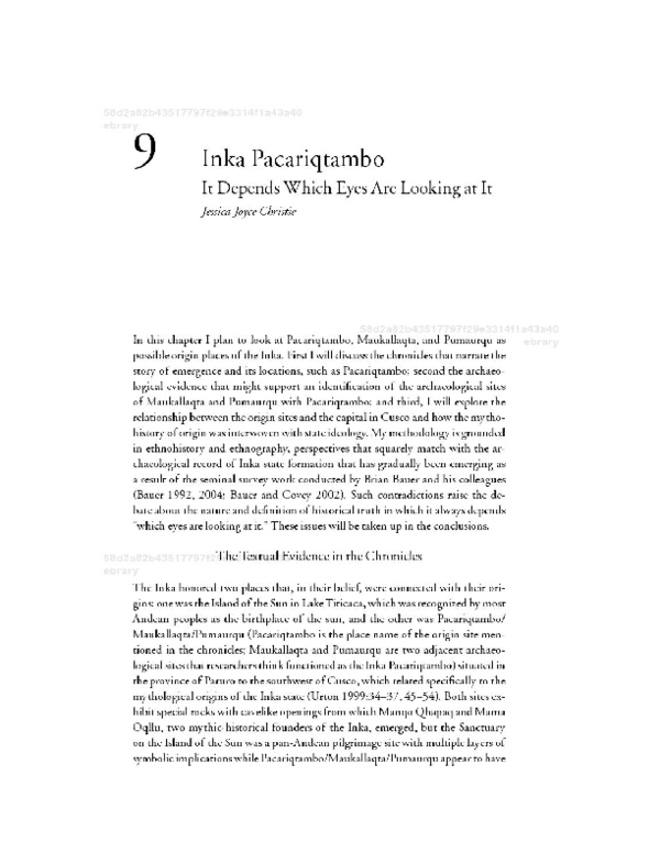 (DOC) Volume Inka Pacariqtambo chapter