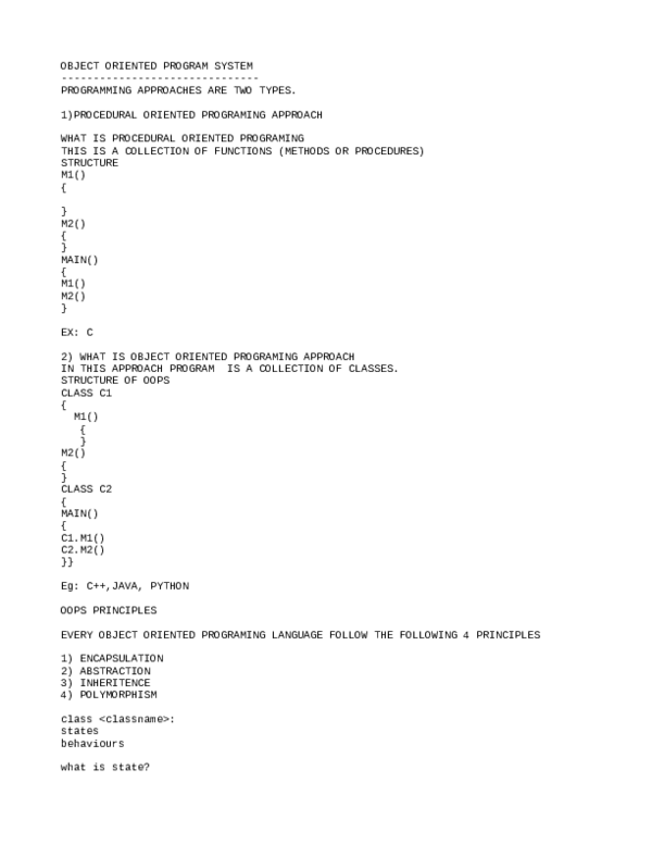 ADVANCED PYTHON NOTES