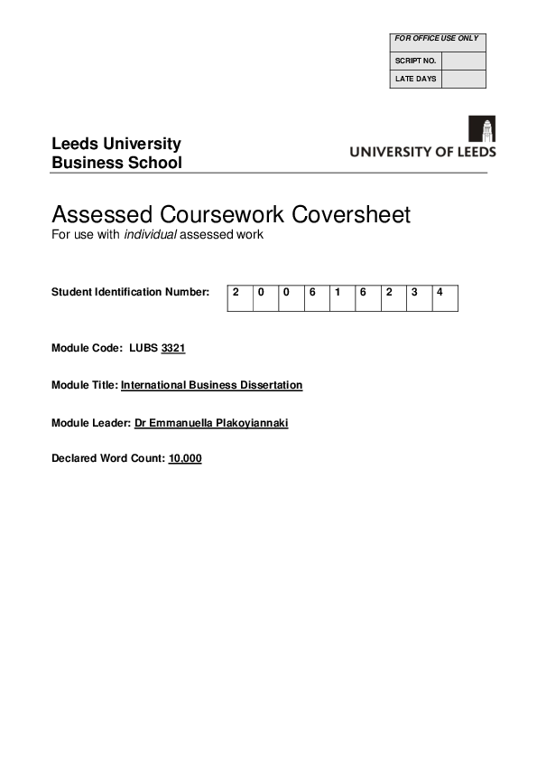 (PDF) Assessed Coursework Coversheet For use with individual assessed ...