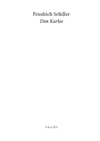 (PDF) Fried­rich Schil­ler, Don Karlos, ford. Bö­lö­ni Far­kas Sán­dor ...