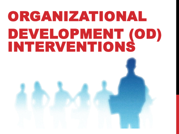 (PDF) ORGANIZATIONAL DEVELOPMENT (OD) INTERVENTIONS
