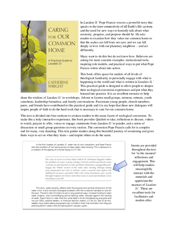 (PDF) Caring for Our Common Home: A Practical Guide to Creation Care