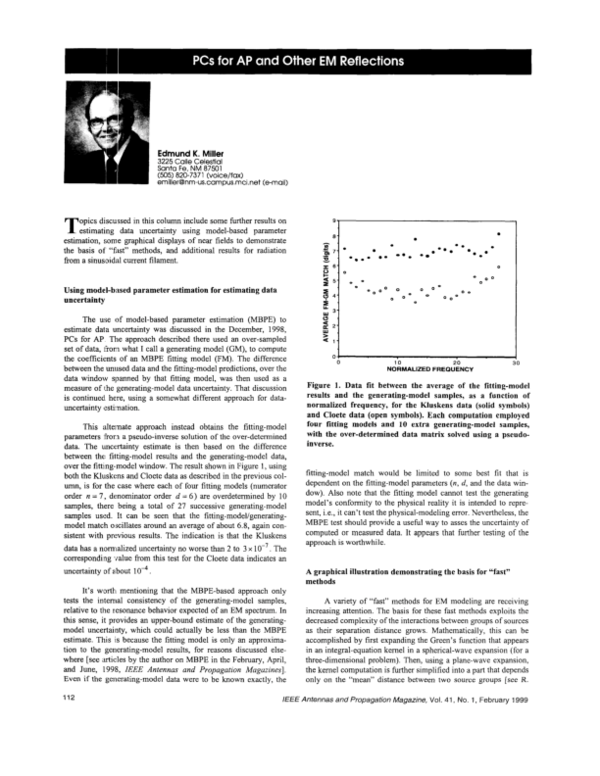 Pdf Mbpe Using Model Based Parameter Estimation For Estimating Data