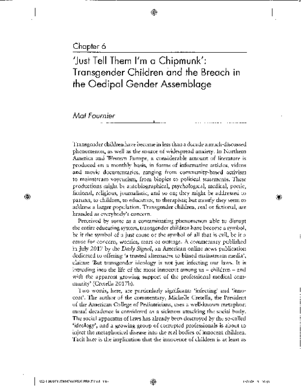 (PDF) Just Tell Them I'm a Chipmunk-Fournier | Mat Fournier - Academia.edu