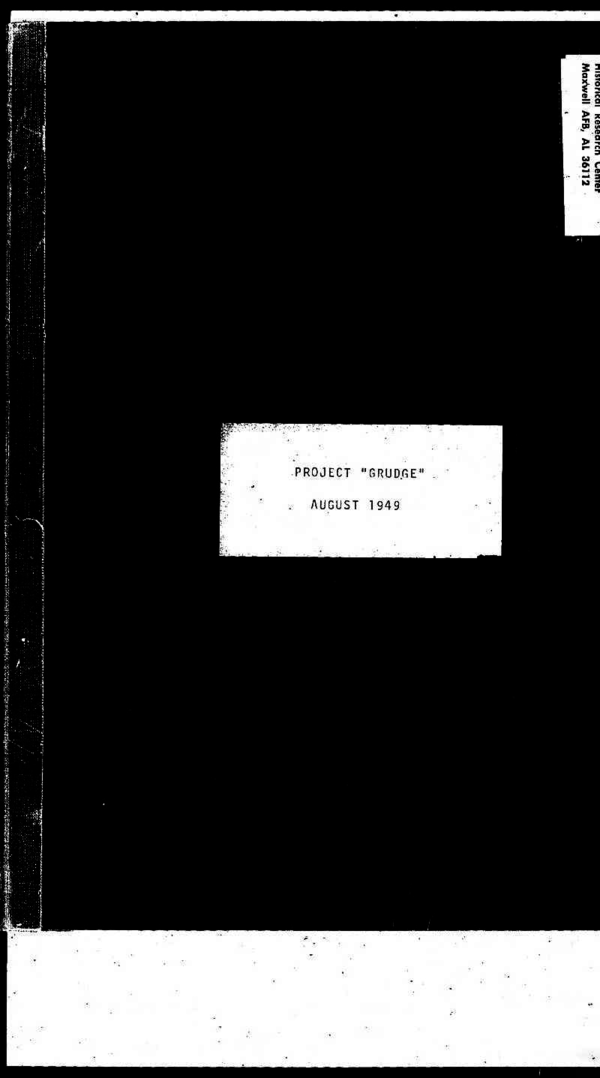 (PDF) Project GRUDGE Report, 1949