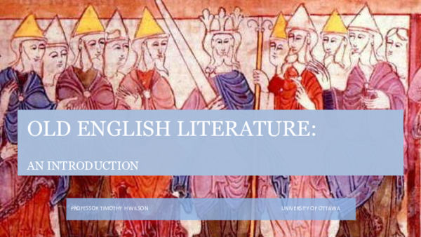 (PDF) OLD ENGLISH LITERATURE: AN INTRODUCTION