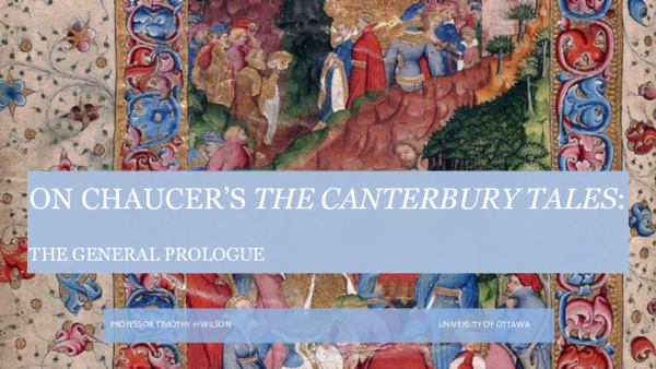 (PDF) ON CHAUCER'S THE CANTERBURY TALES: THE GENERAL PROLOGUE