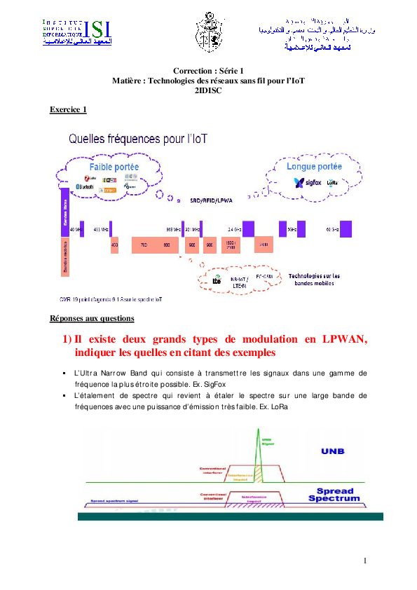 (PDF) Correction : Série 1 Matière : Technologies des réseaux sans fil ...