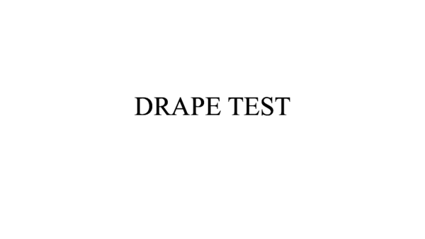(PPT) DRAPE TEST