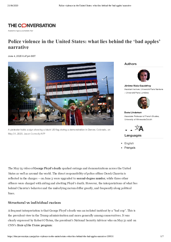 (PDF) Structural vs individual racism