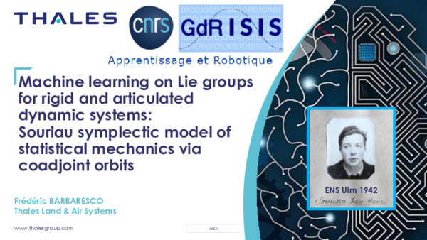 Pdf Machine Learning On Lie Groups For Rigid And Articulated Dynamic Systems Souriau