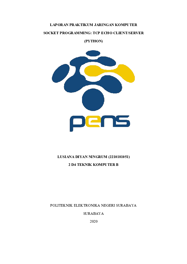 (DOC) LAPORAN PRAKTIKUM JARINGAN KOMPUTER SOCKET PROGRAMMING: TCP ECHO ...