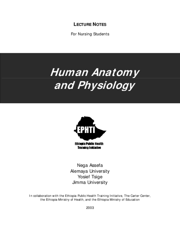 PDF LECTURE NOTES Human Anatomy And Physiology Areej Fatima pdf-lecture-notes-human-anatomy-and-physiology-areej-fatima