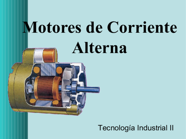 (PDF) Motores de Corriente Alterna