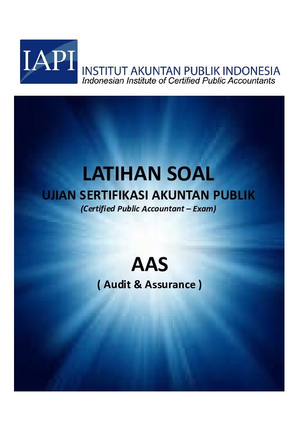 (PDF) LATIHAN SOAL AAS ( Audit & Assurance