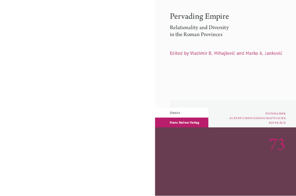 (PDF) Pervading Empire: Relationality and Diversity in the Roman Provinces
