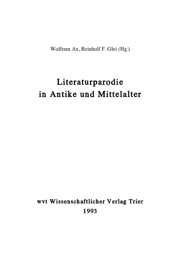 (PDF) Utopie-Parodie in Lukians Wahren Geschichten, in: W. Ax / R. F ...