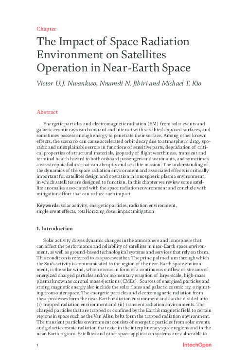 (PDF) The Impact of Space Radiation Environment on Satellites Operation ...