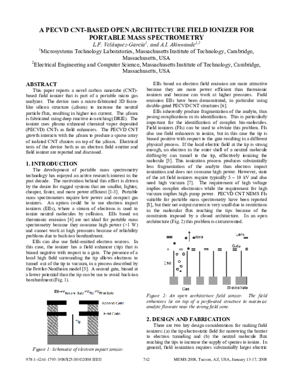 (PDF) A PECVD CNT-based open architecture field ionizer for portable ...