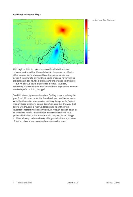 (PDF) Architectural Sound Maps