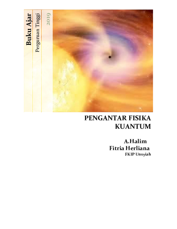 (PDF) Buku Ajar PENGANTAR FISIKA KUANTUM