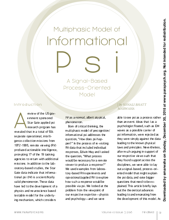 (PDF) Multiphasic Model of Informational Psi